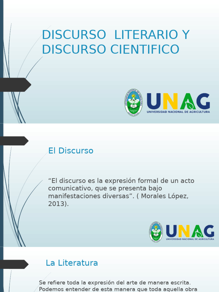 Discurso Literario y Discurso Cientifico A | PDF