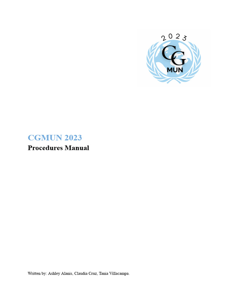 Procedures Manual | PDF