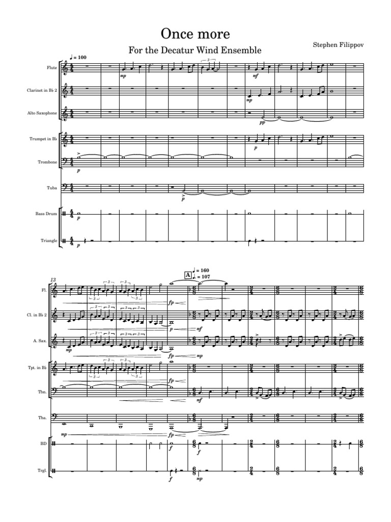 Once More Score | PDF | Musical Instruments | Music Technology