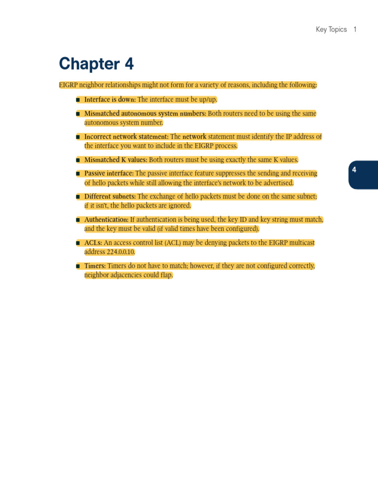ch04 KeyTopic | PDF