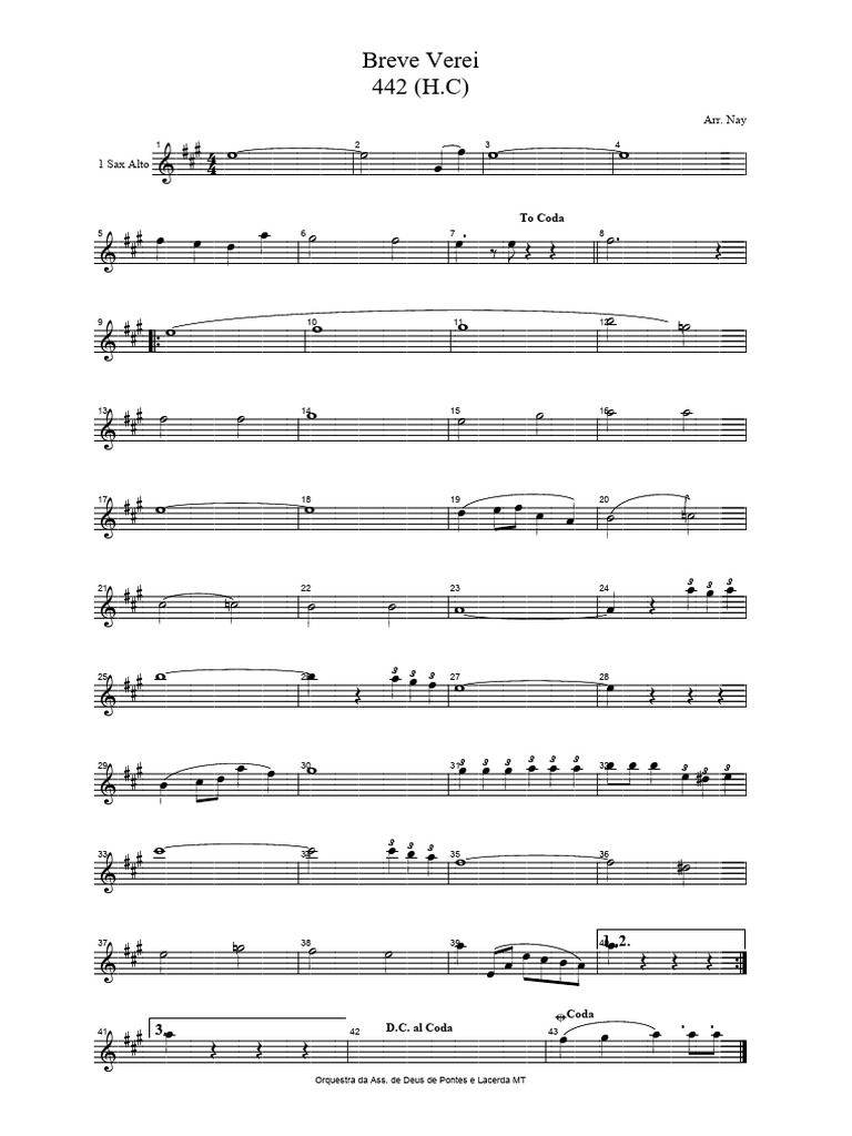 Sax Alto 442 | PDF