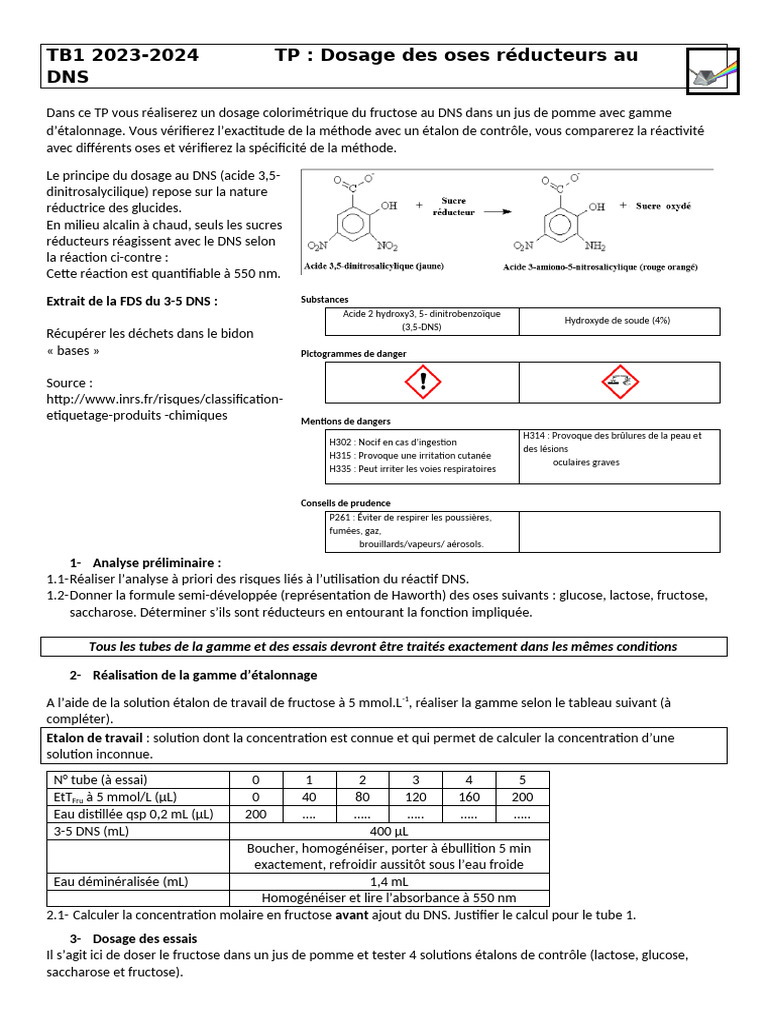 TP Dosage Au DNS 2023 | PDF