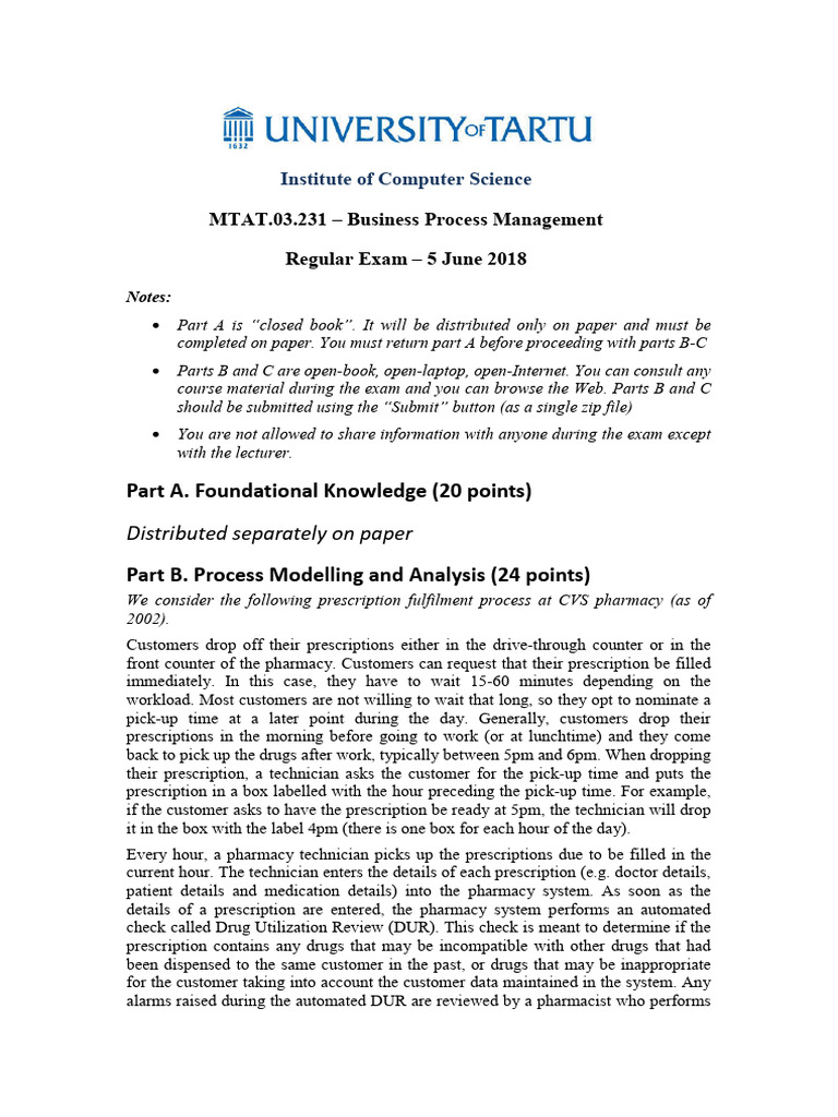 2018 Exam 1 | PDF