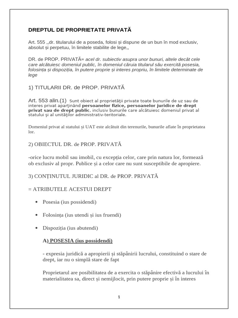 Prop Privata | PDF