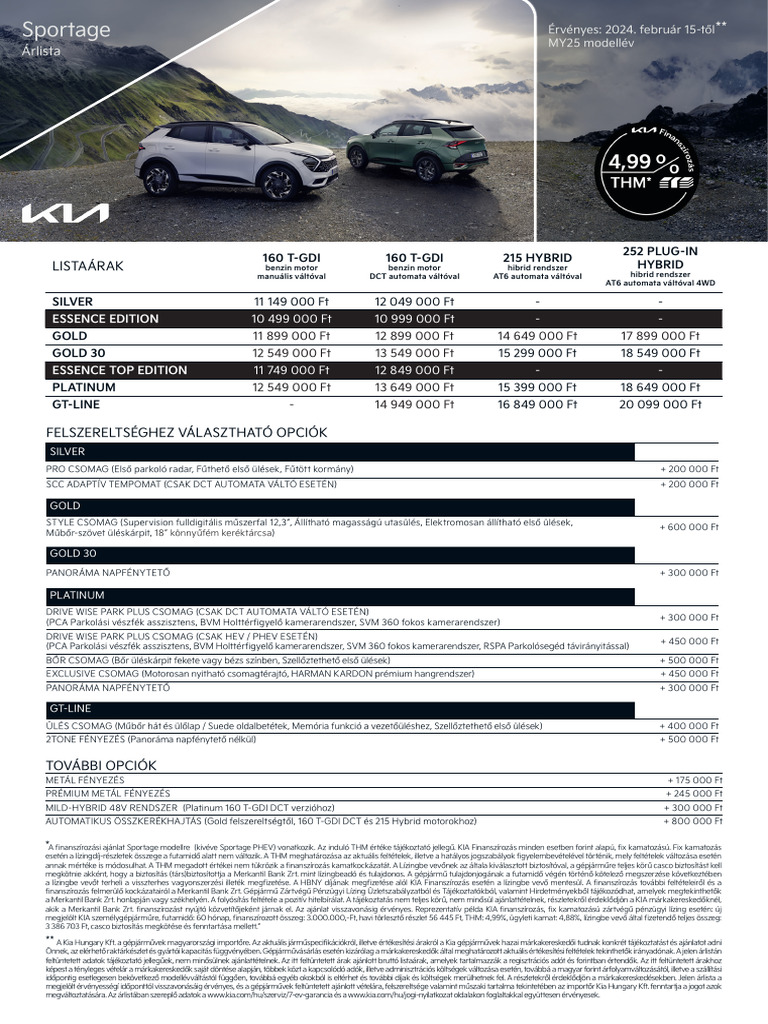 Preisliste Kia Sportage Pdf