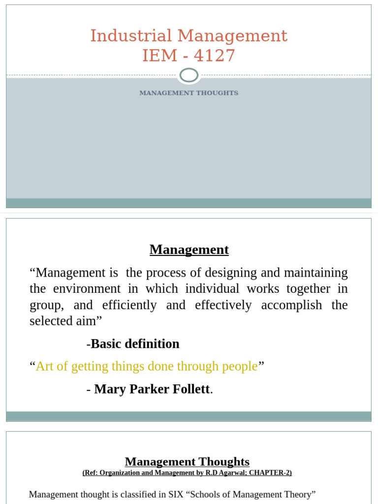 Management Thoughts | PDF