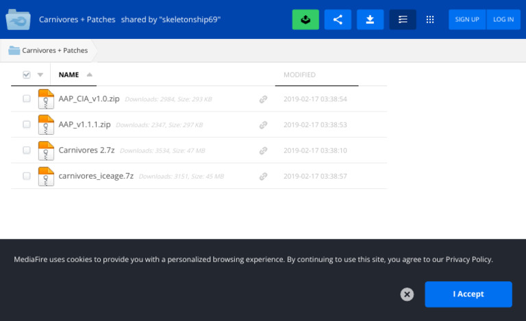 Carnivores + Patches | PDF