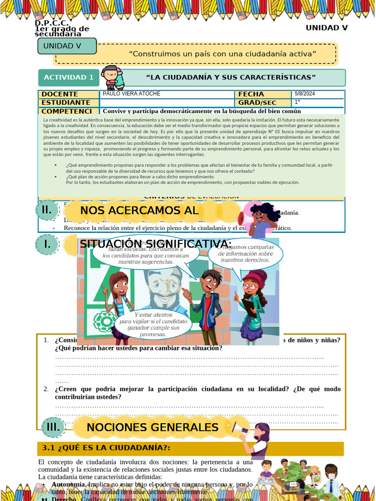 1° DPCC - Actv.01-Und.5 2024 | PDF