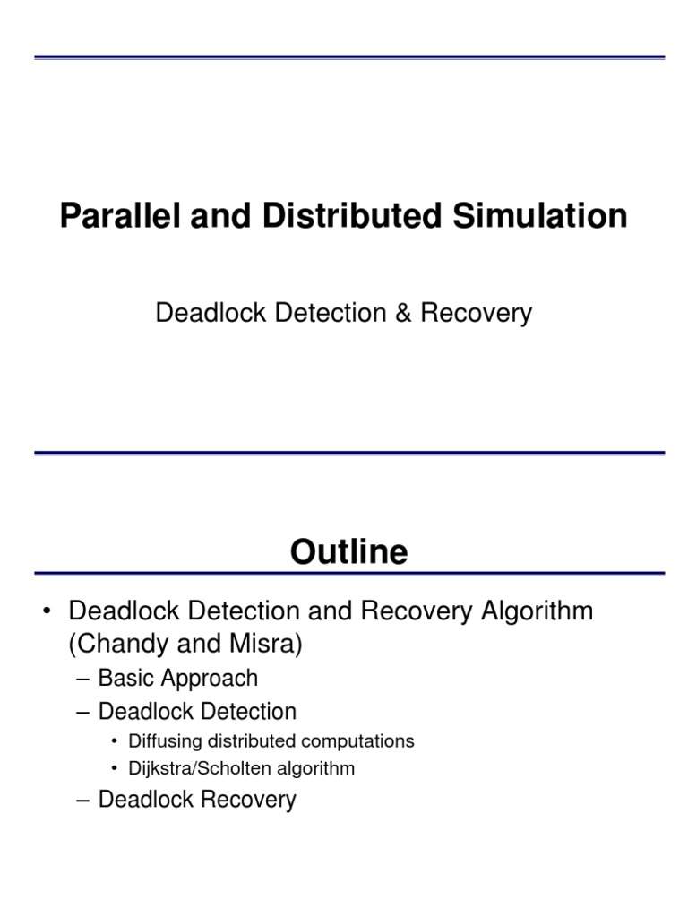 M S 12 Deadlock Detection Recovery Pdf Concurrency Computer Science Computer Programming 