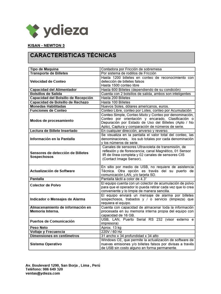 Kisan Nt3 Epcf Tenica | PDF