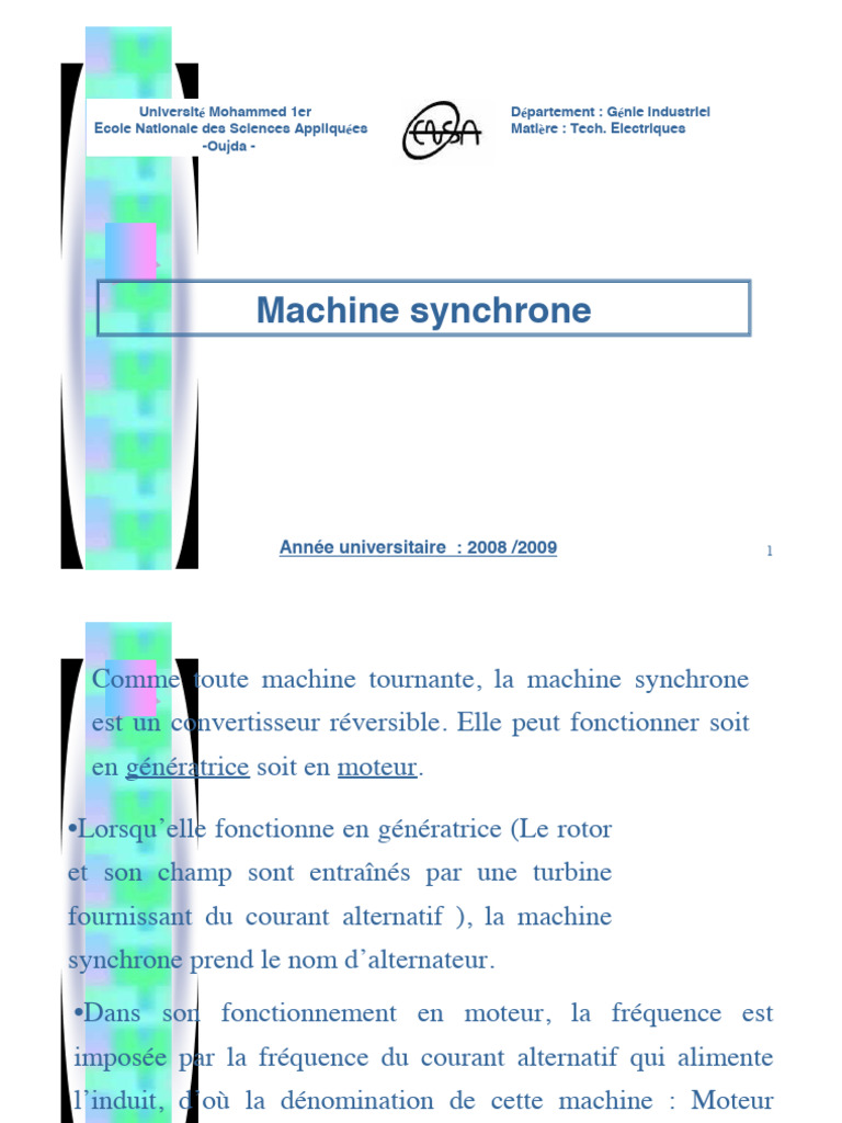 Machine Synchrone | PDF