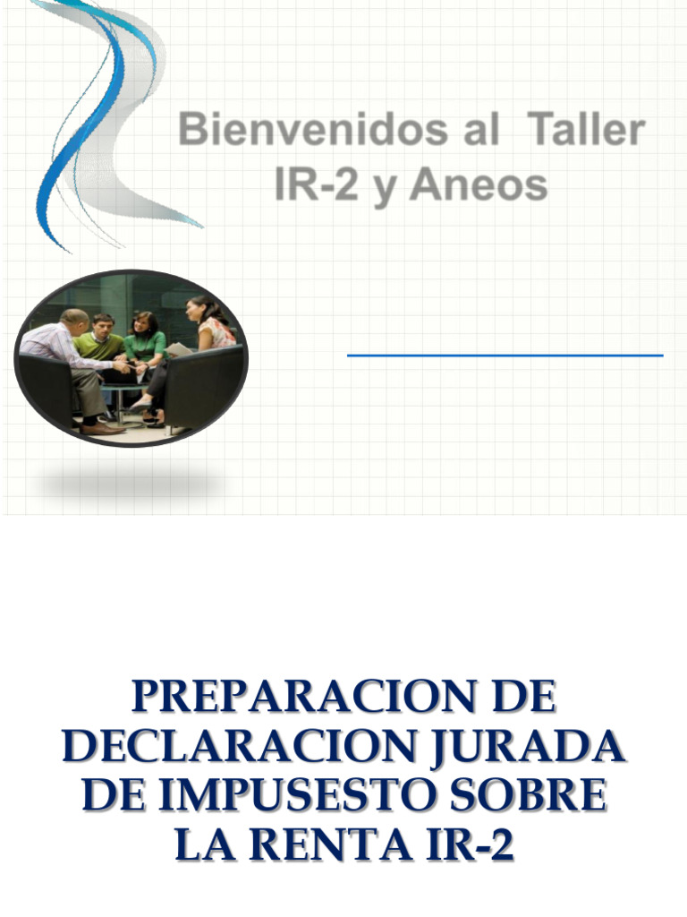 MATERIAL PREPARACION DE DECLARACION JURADA IR-2 | PDF