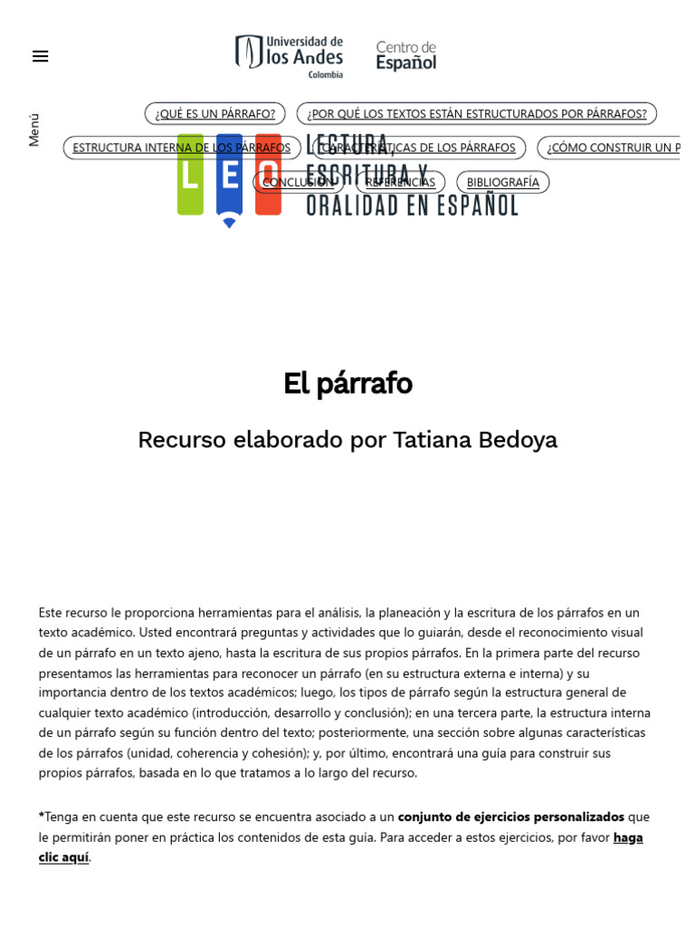 05. El párrafo - LEO | PDF