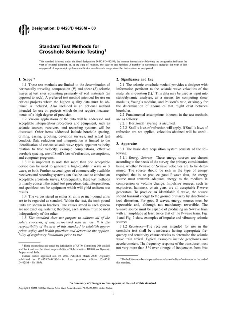 Astm Cross Hole | PDF