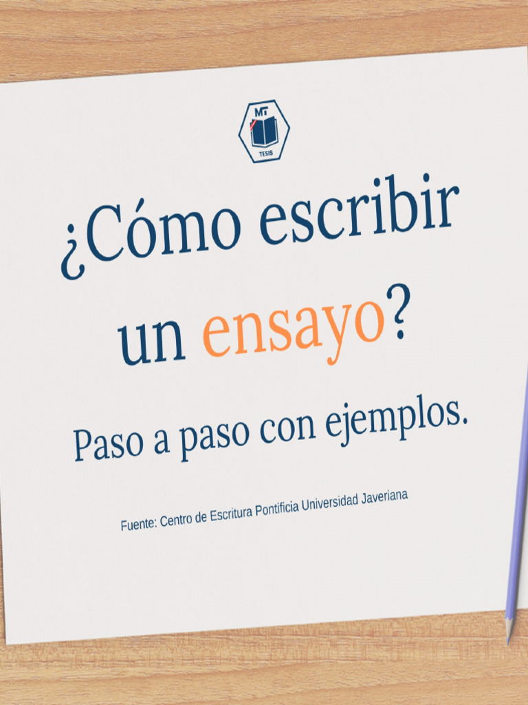 3-Cómo Escribir Un Ensayo | PDF