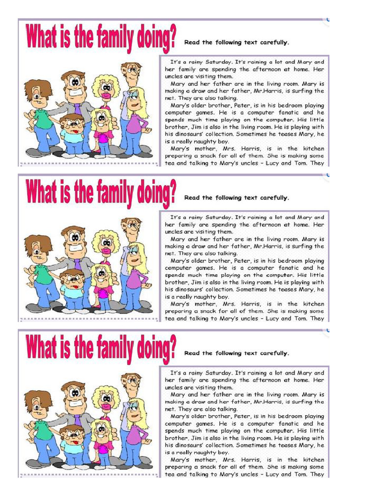 Reading Present Continuous | PDF