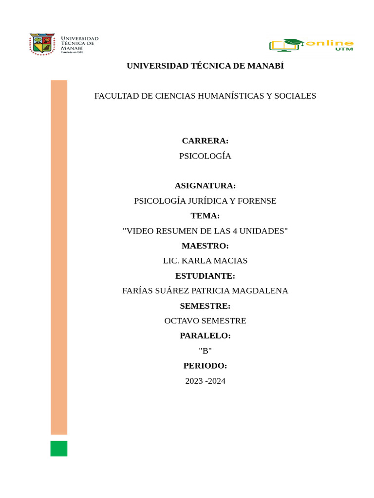 Video de Las 4 Unidades | PDF