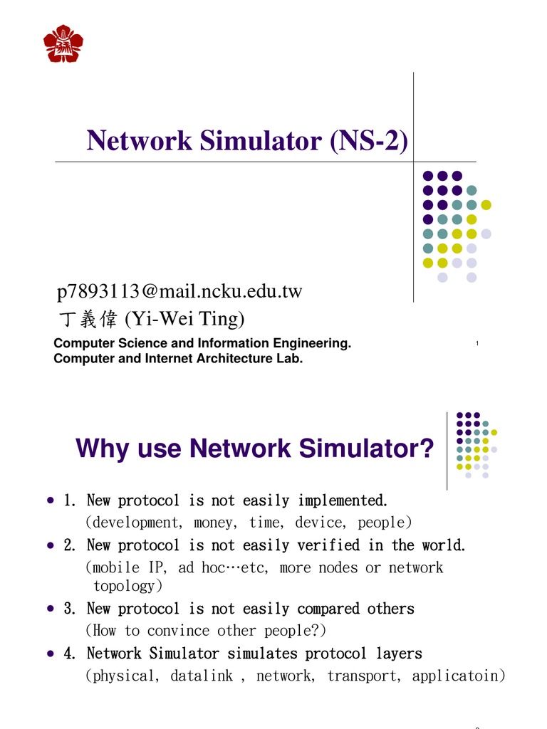 Network Simulator (NS-2) | PDF | Computer Network | Transmission ...
