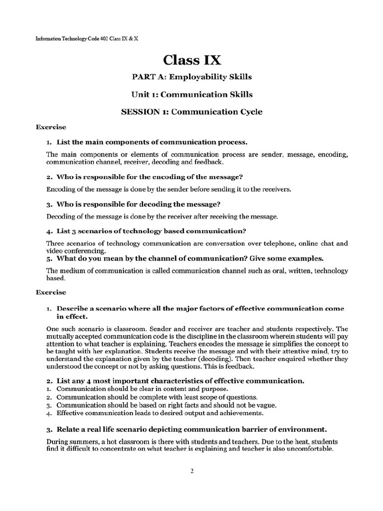 IT402 Notes Class9 | PDF
