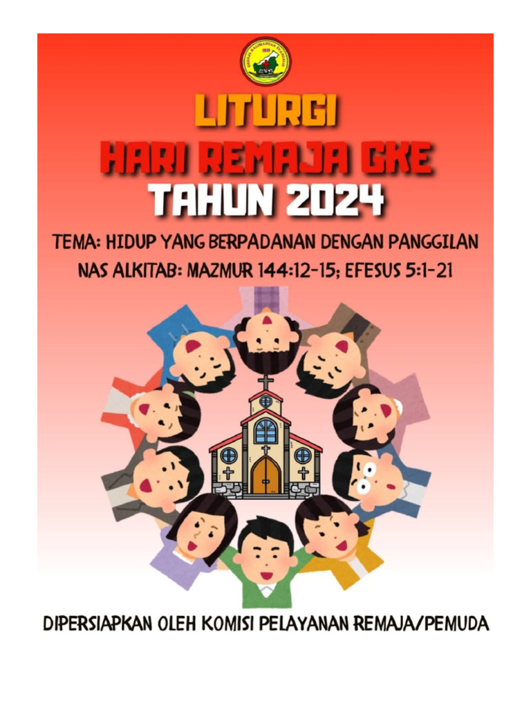 Liturgi Hari Remaja Gke Tahun 2024 | PDF