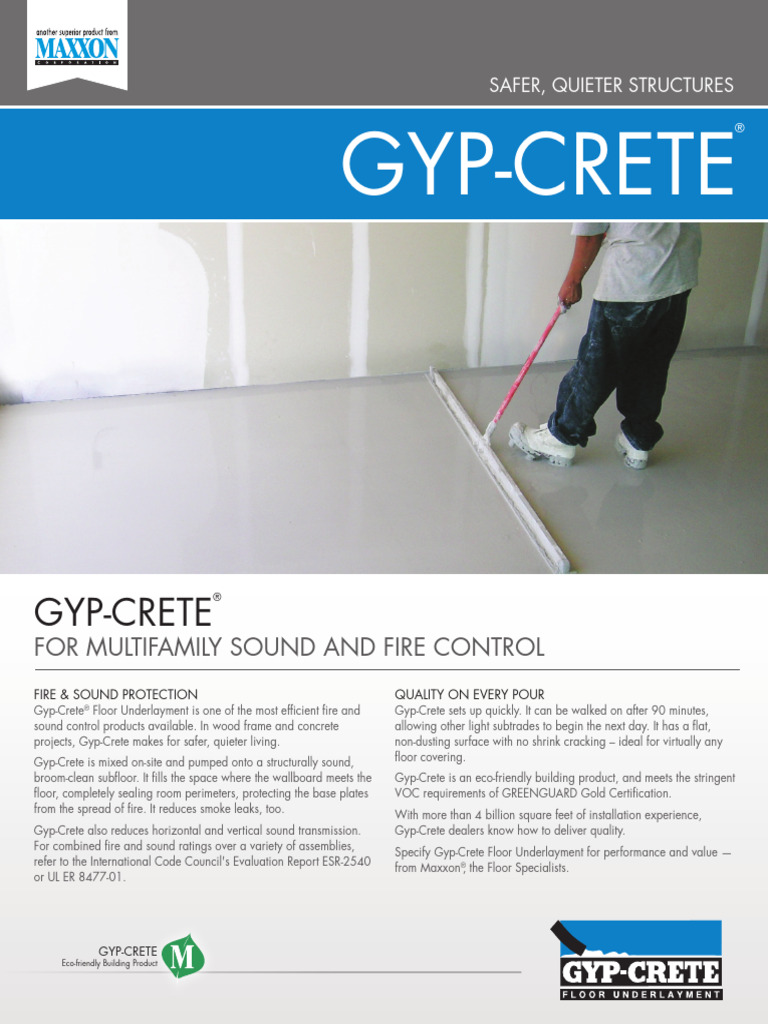 Gyp-Crete Technical Data | PDF