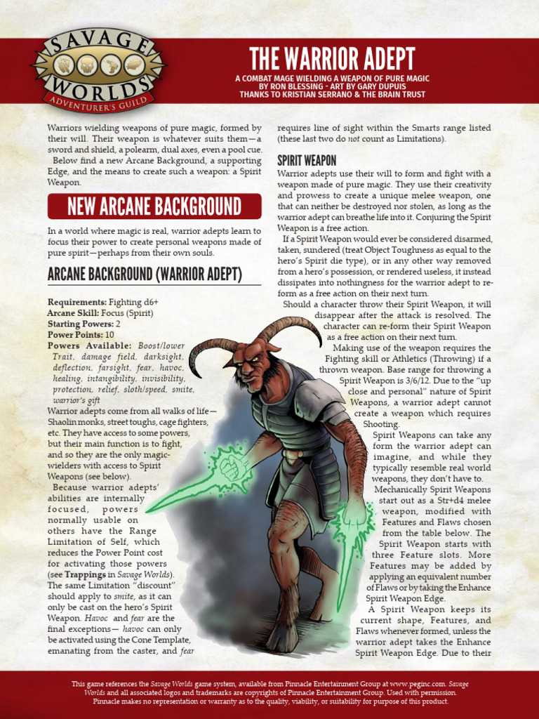 Warrior Adept | PDF
