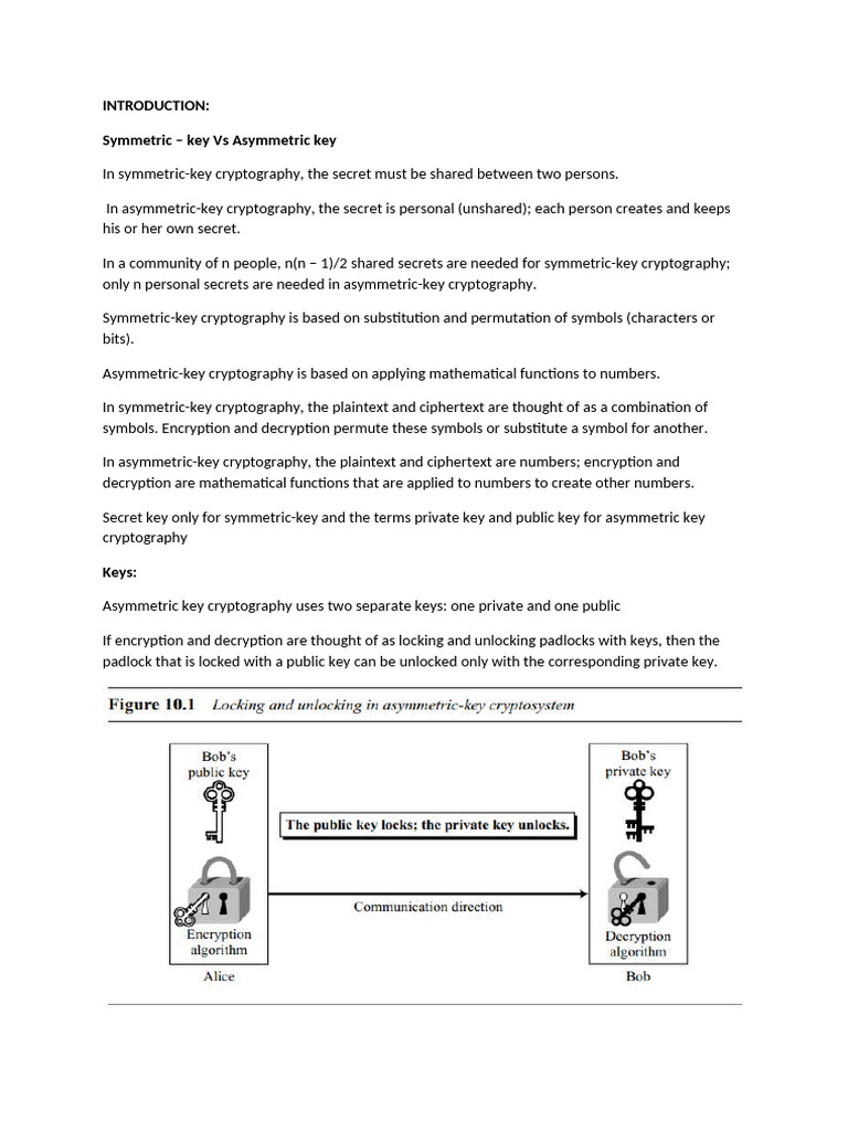 Asymmetric Key | PDF