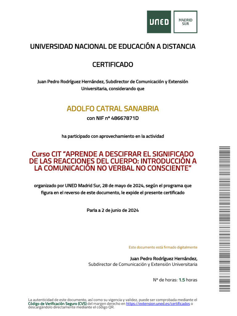 Catral Sanabria, Adolfo (AADES) | PDF