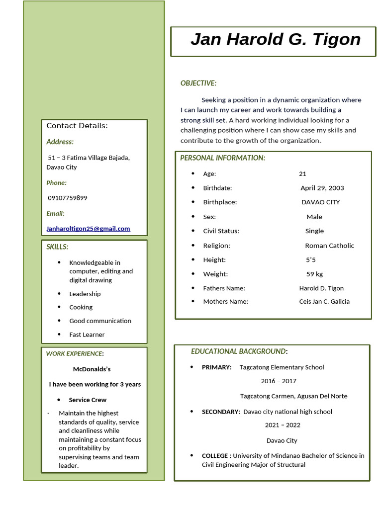 Resume-Jan 1 2 | PDF