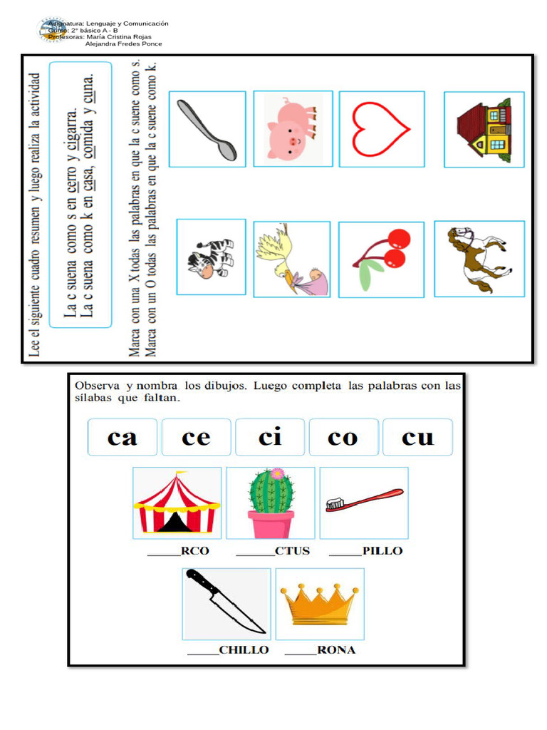 Ce Ci - Que Qui - Ge Gi - Gui Gue | PDF