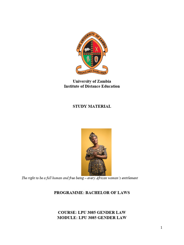 gender law module combined 1 PDF | PDF