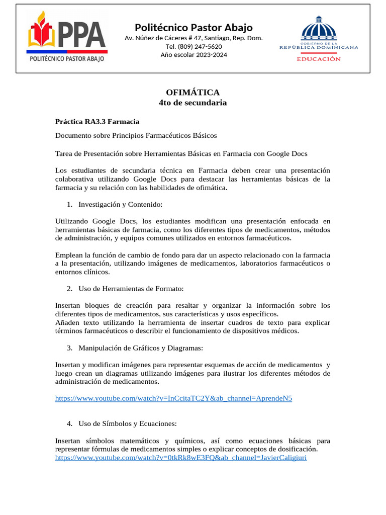 Práctica RA3.3 Farmacia | PDF