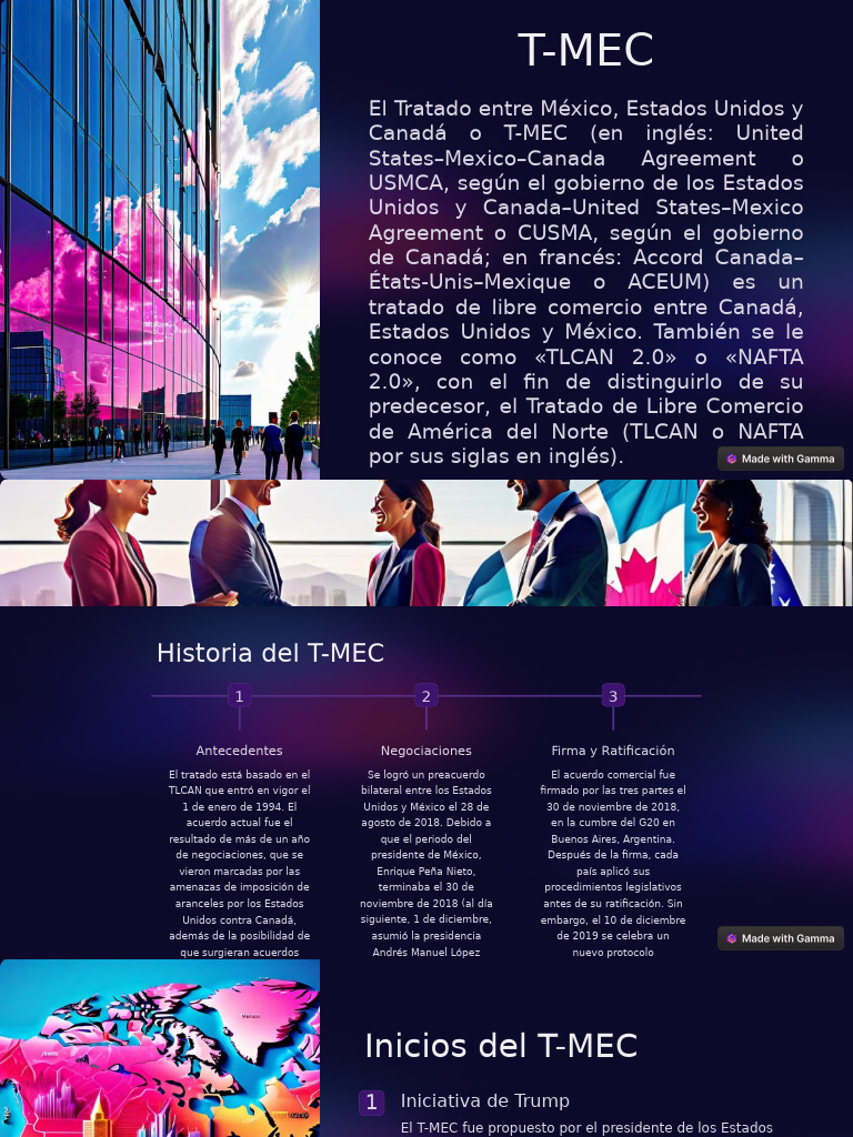 Tratado Entre Mexico Estados Unidos y Canada T MEC | PDF | Gobierno | Finanzas y administración ...