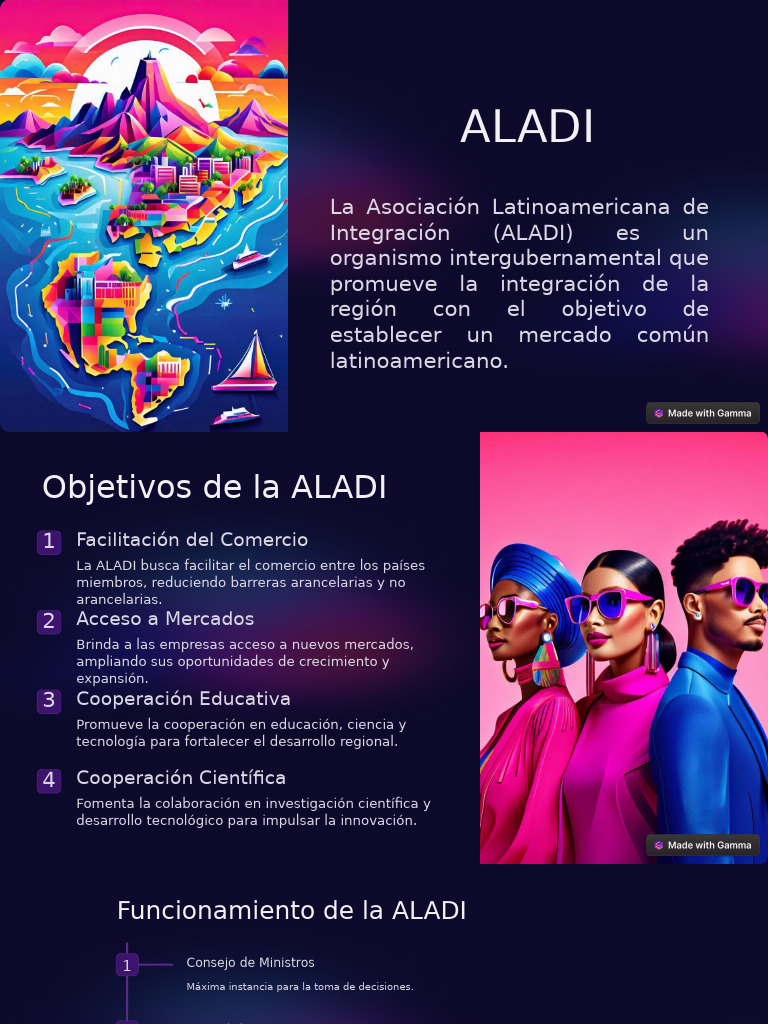 Objetivos y Funciones de la ALADI | PDF | America latina | Colombia