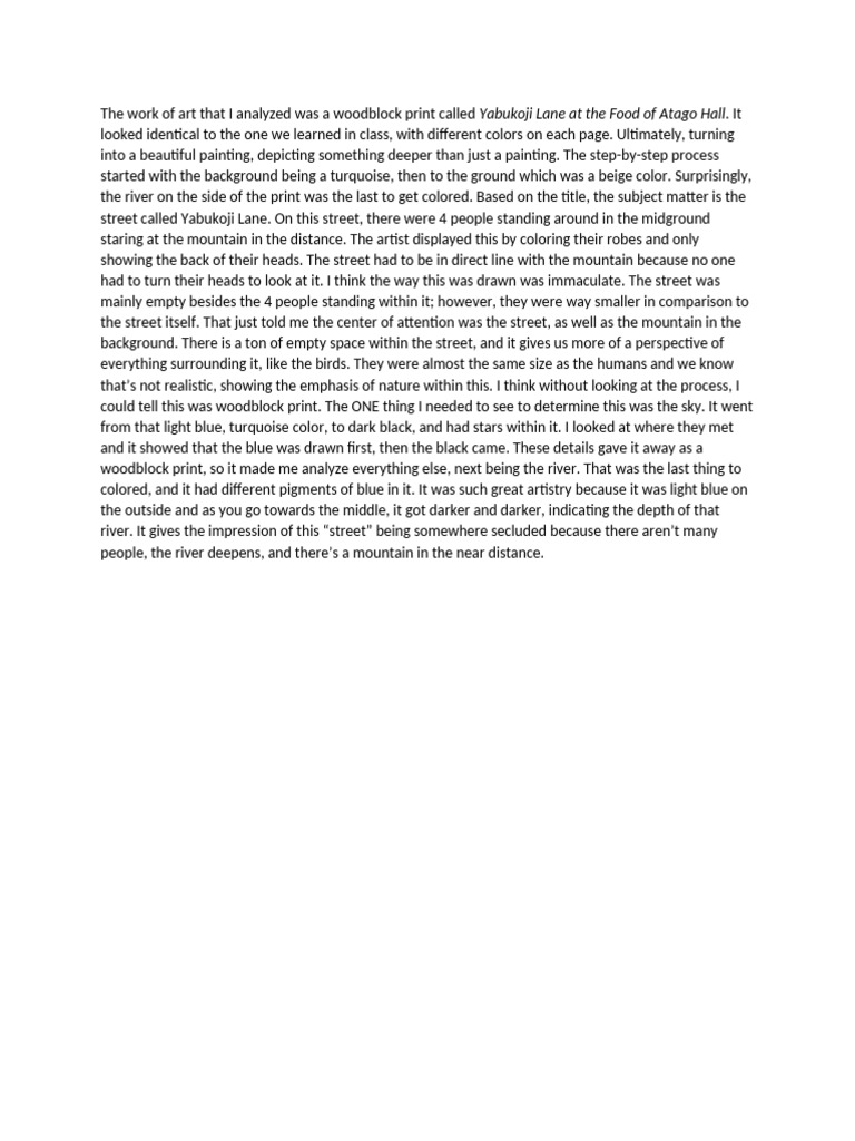 Analysis For Art | PDF