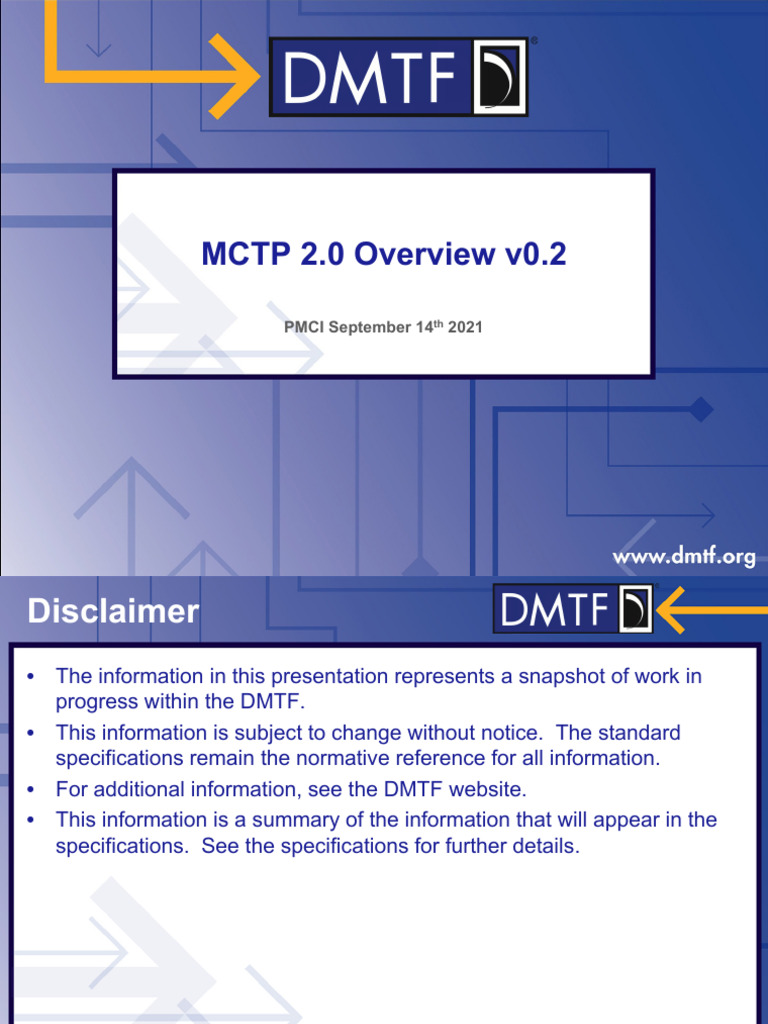 MCTP 2.0 Overview v0.2 WIP | PDF