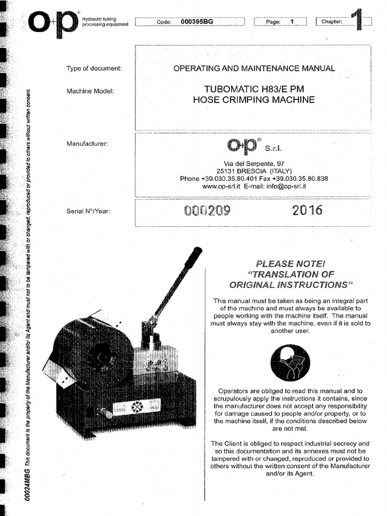 Am-10 Hose Crimping Machine | PDF