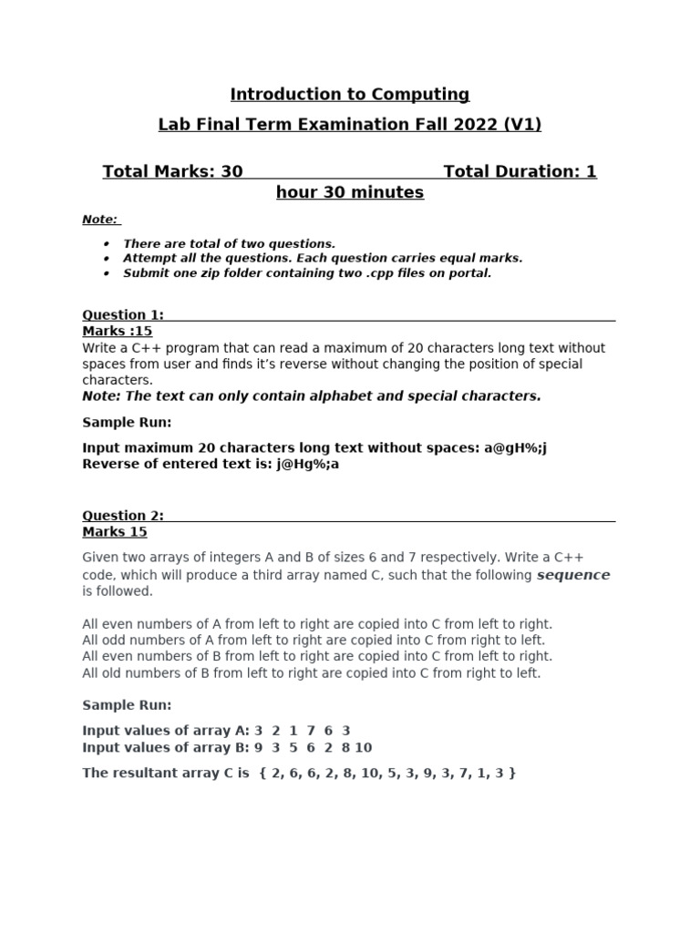 ITC Lab Final V1 | PDF