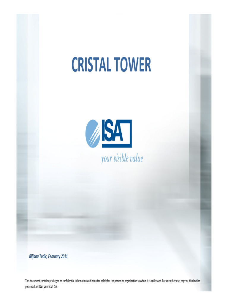 Cristal Tower PPT Product Eng | PDF