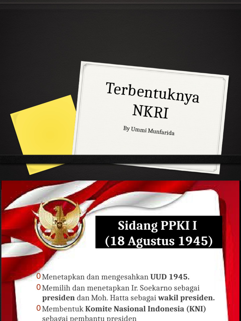 Sem II Pertemuan 12 Terbentuknya NKRI | PDF