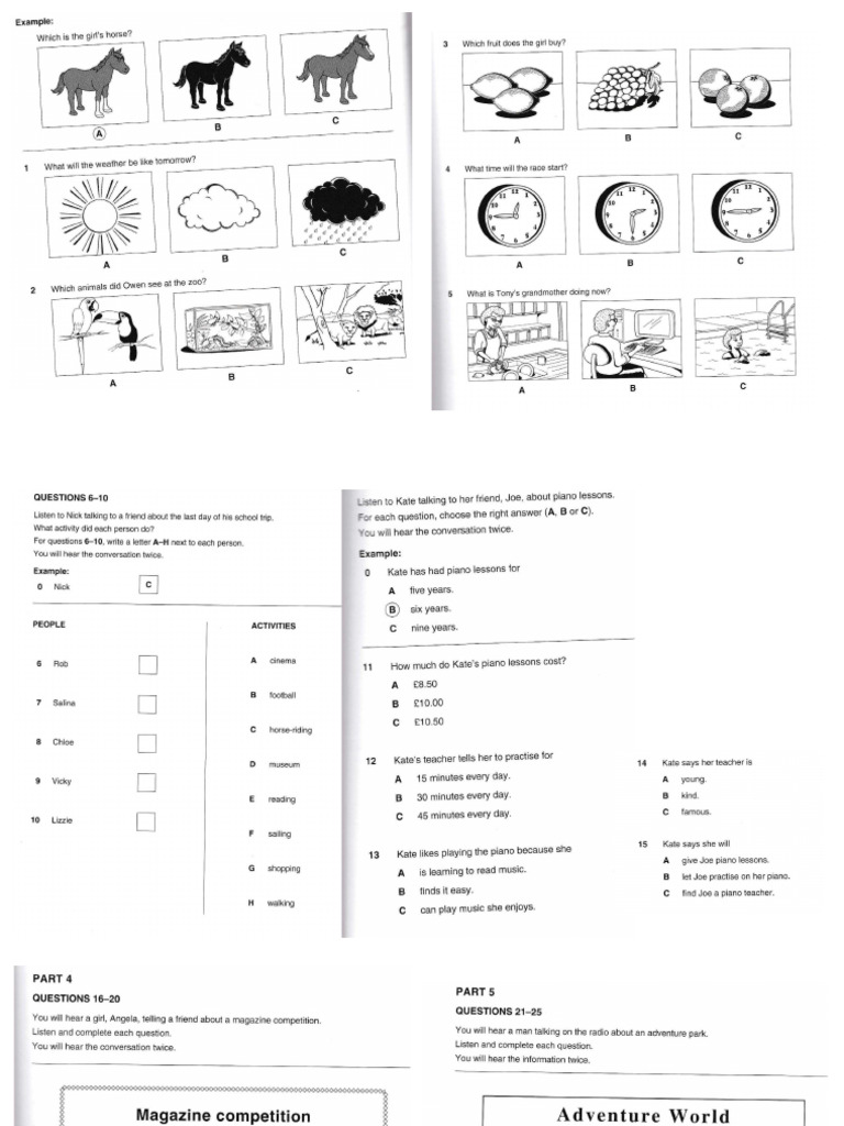 A2 Listening Practice | PDF