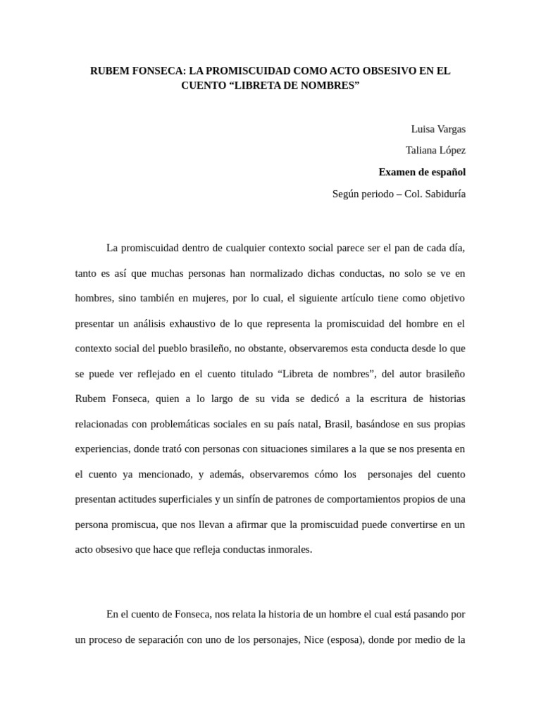 Taliana López y Luisa Vargas | PDF