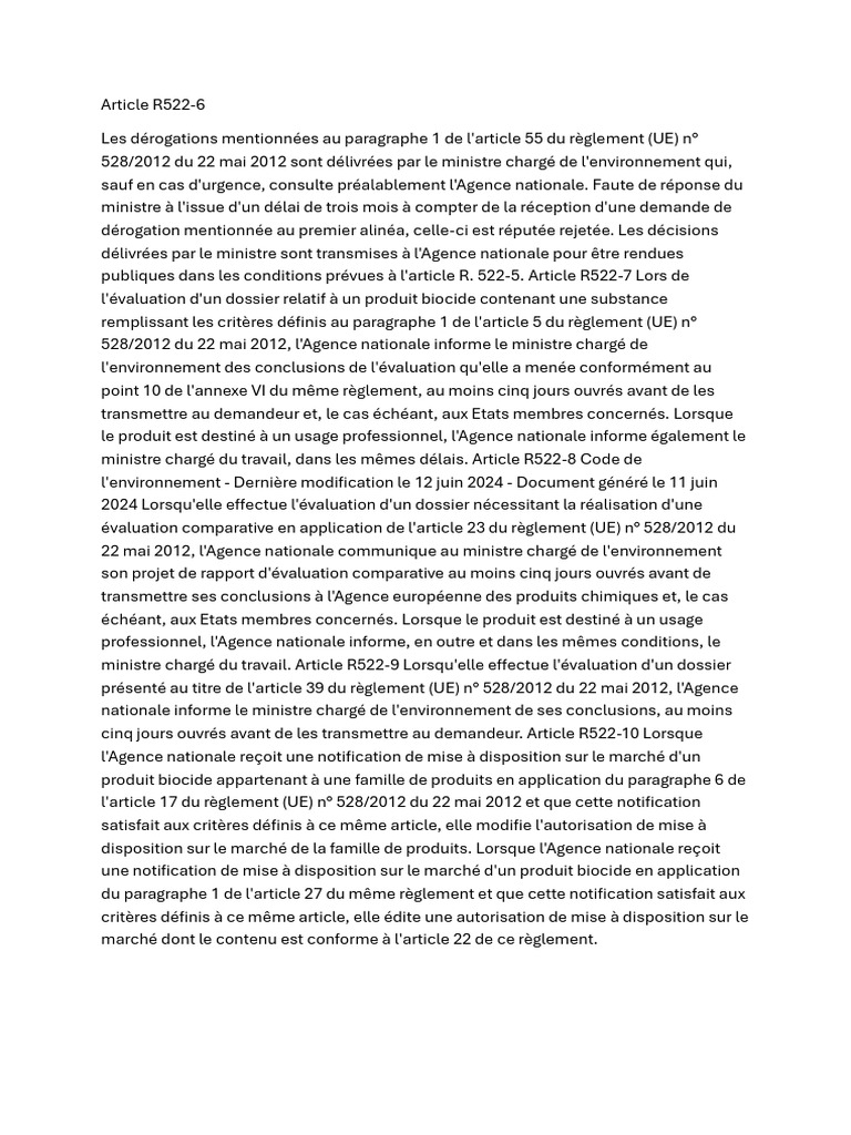 Article R522-6 | PDF