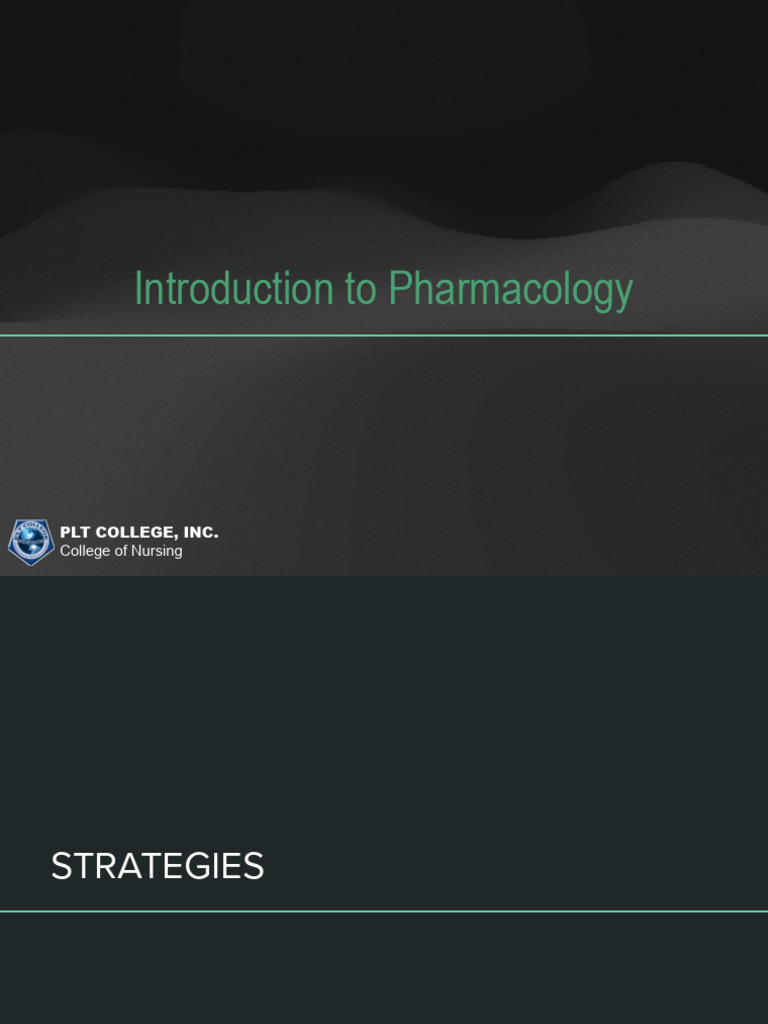 Introduction To Nursing Pharmacology | PDF