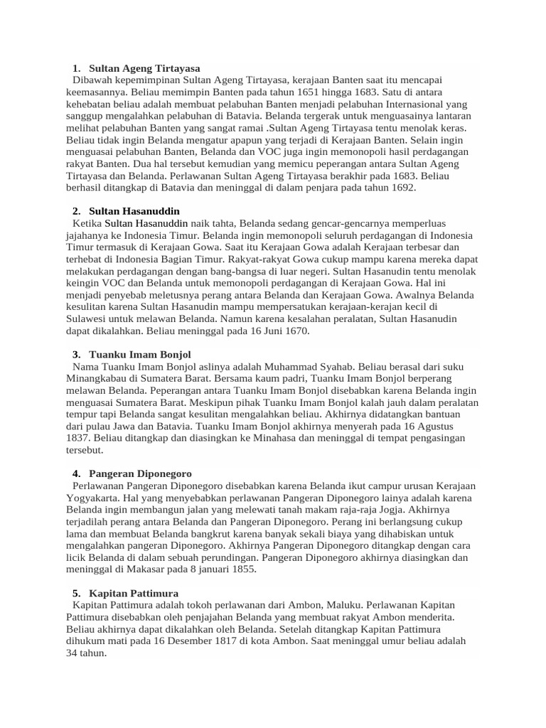 Sultan Ageng Tirtayasa | PDF