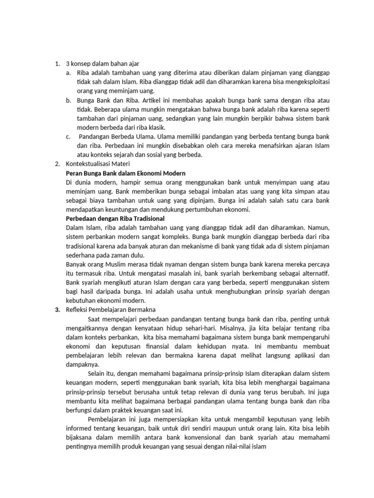 Analisis Bahan Ajar Modul 7 | PDF