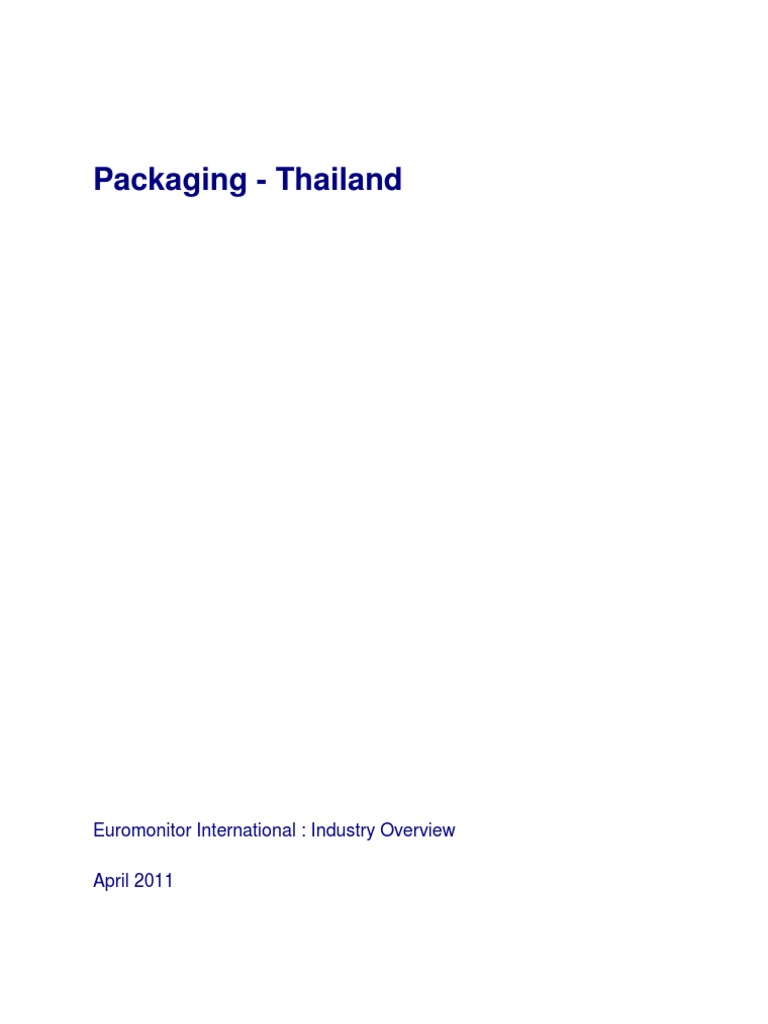 Analysis Packaging in Thailand | PDF | Nutrition Facts Label | Recycling