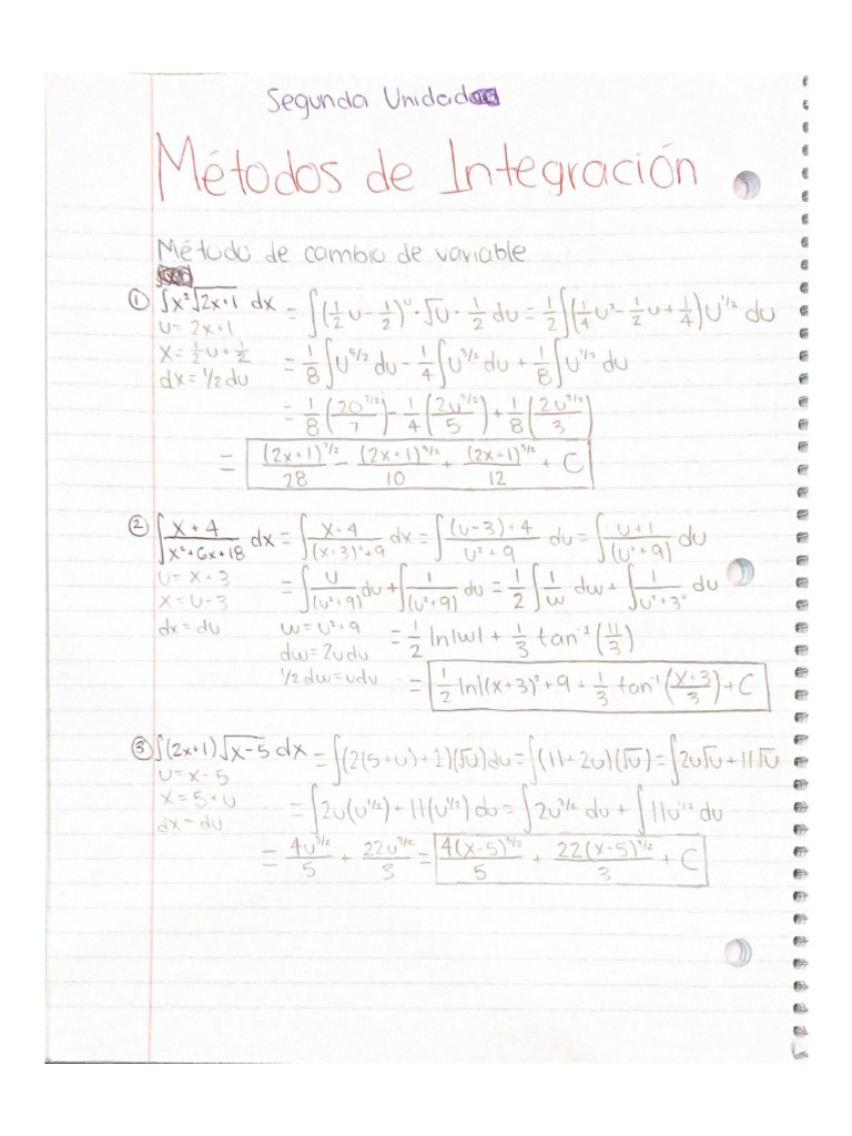Métodos de Integración | PDF
