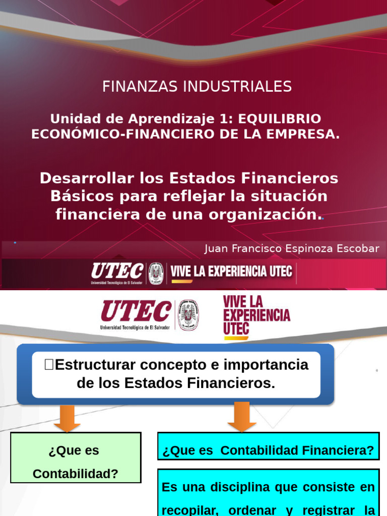 1-Primera Presentación de Finanzas Industriales. | PDF