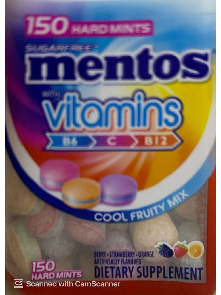 Mentos Vitamin PDF | PDF